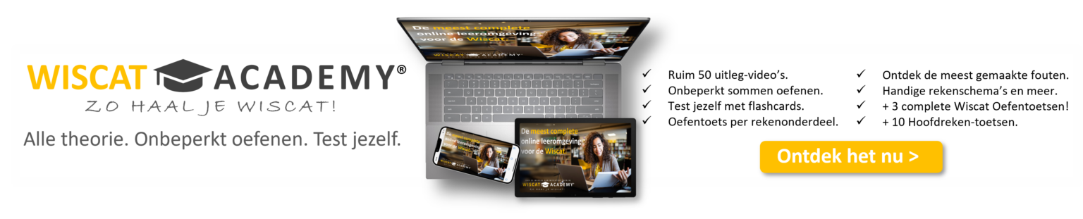 Wiscat | de Pabo rekentoets | Wiscat Academy®